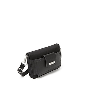 Baggallini Womens New Classic Rfid Phone Wallet Crossbody Cross Body Handbags, Black, One Size US