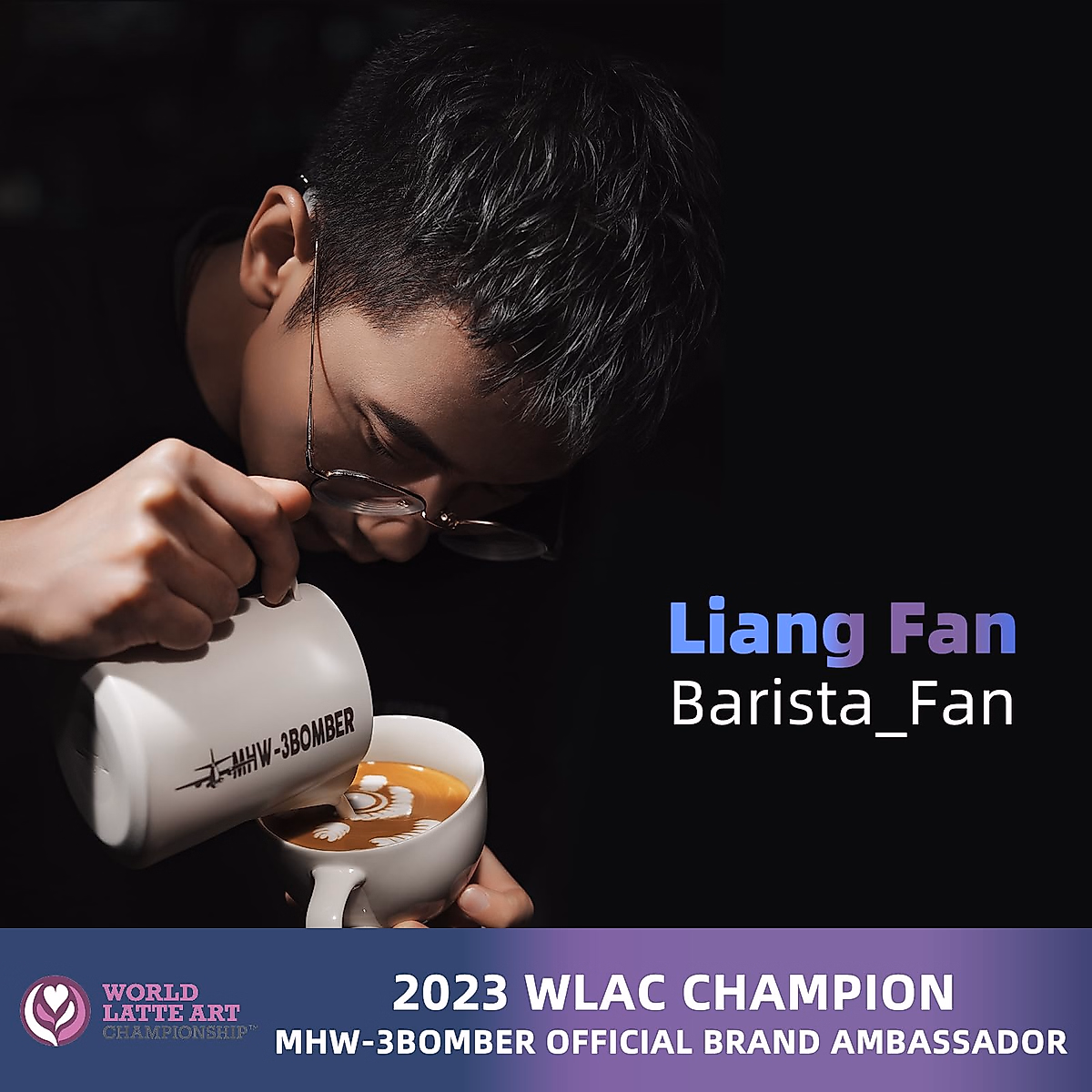 MHW-3BOMBER Milk Frothing Pitcher 16.9oz/500ml Latte Art Pitcher Stainless Steel Espresso Steaming Pitcher Colorful Barista Milk Jug P5911C