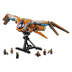 LEGO 76193 Marvel The Guardians’ Ship Large Building Set, Avengers Spaceship Model with Thor & Star-Lord Minifigures, 14 min years, 99 max years
