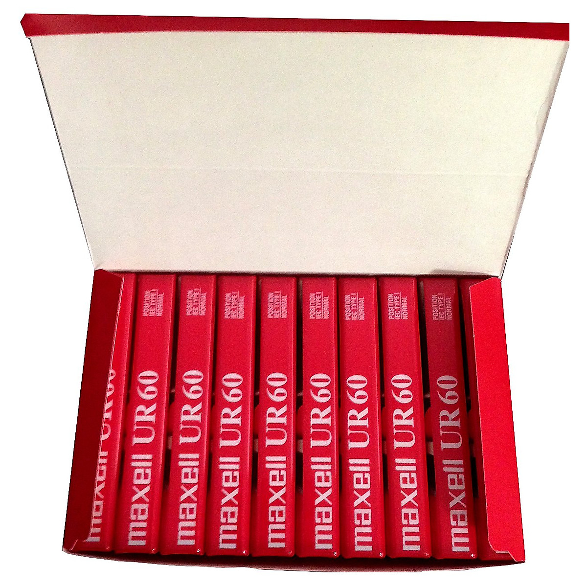 Maxell UR-60 Audio Cassette- Box of 10