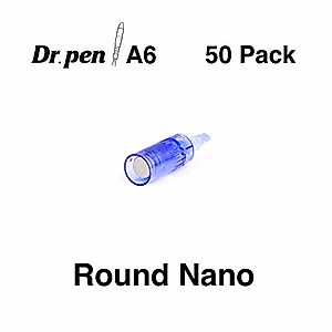 Dr. Pen A6 Replacement Cartridges Round Nano (50 Pack)