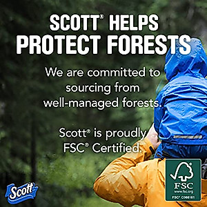 Scott 1000 Sheets Per Roll Toilet Paper, 4 Rolls, Bath Tissue