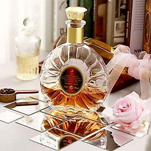 Jetec 25 Pieces Mini Size Acrylic Square Mirror Adhesive Small Square Mirror Craft Mirror Tiles for Crafts and DIY Projects Supplies(3 Inches)