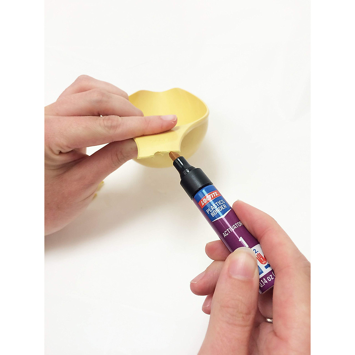 Loctite Super Glue Plastic Bonding system, Clear Superglue for Plastic, Cyanoacrylate Adhesive Instant Glue, Quick Dry - 0.14 fl oz Activator, .07 fl oz Glue, Pack of 1