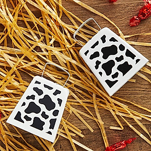 Okuna Outpost 6 Pack Cow Bells with Handle for Kids, Noise Makers for Farm, Sporting Events (4 Inches)