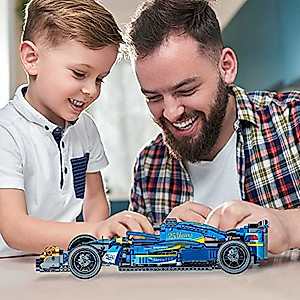 JMBricklayer F1 Race Car Building Sets for Adults, 1:10 MOC Model Cars Toys Construction Set, Ideal Racing Vehicles Gifts for Adults Men Women Boys Teens, Collectible Home Decor 61124