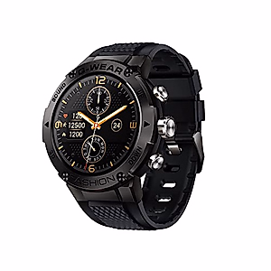 COSULAN Smart Watches for Men, Sport Fitness Watch with IPS Screen/Bluetooth Calling/Auto Heart Rate Monitor/Blood Pressure/SpO2/Sleep Monitor/Waterproof, Fashion SmartWatch（Black）