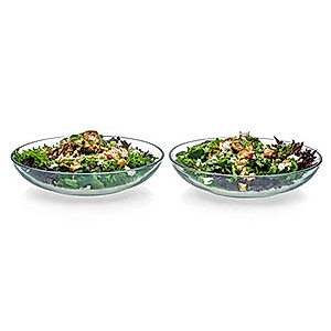Libbey Selene Glass Serving Bowls, 12-inch, Set of 2