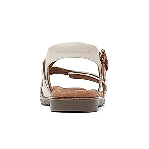 Cobb Hill Women's Zion 2 Piece Sandal, Vanilla Leather, 8.5