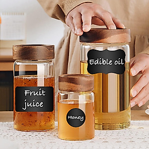 ONUPGO Chalkboard Labels-180pcs Waterproof Reusable Blackboard Stickers with 1 Liquid Chalk Marker for Mason Jars, Parties Decoration, Craft Rooms, Weddings, Storage, Organize Your Home & Kitchen