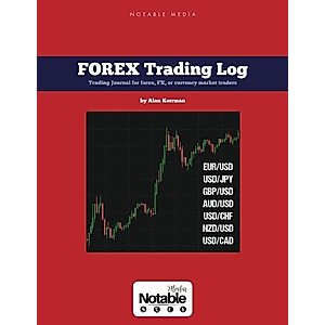 FOREX Trading Log: Trading Journal for forex, FX, or currency market traders