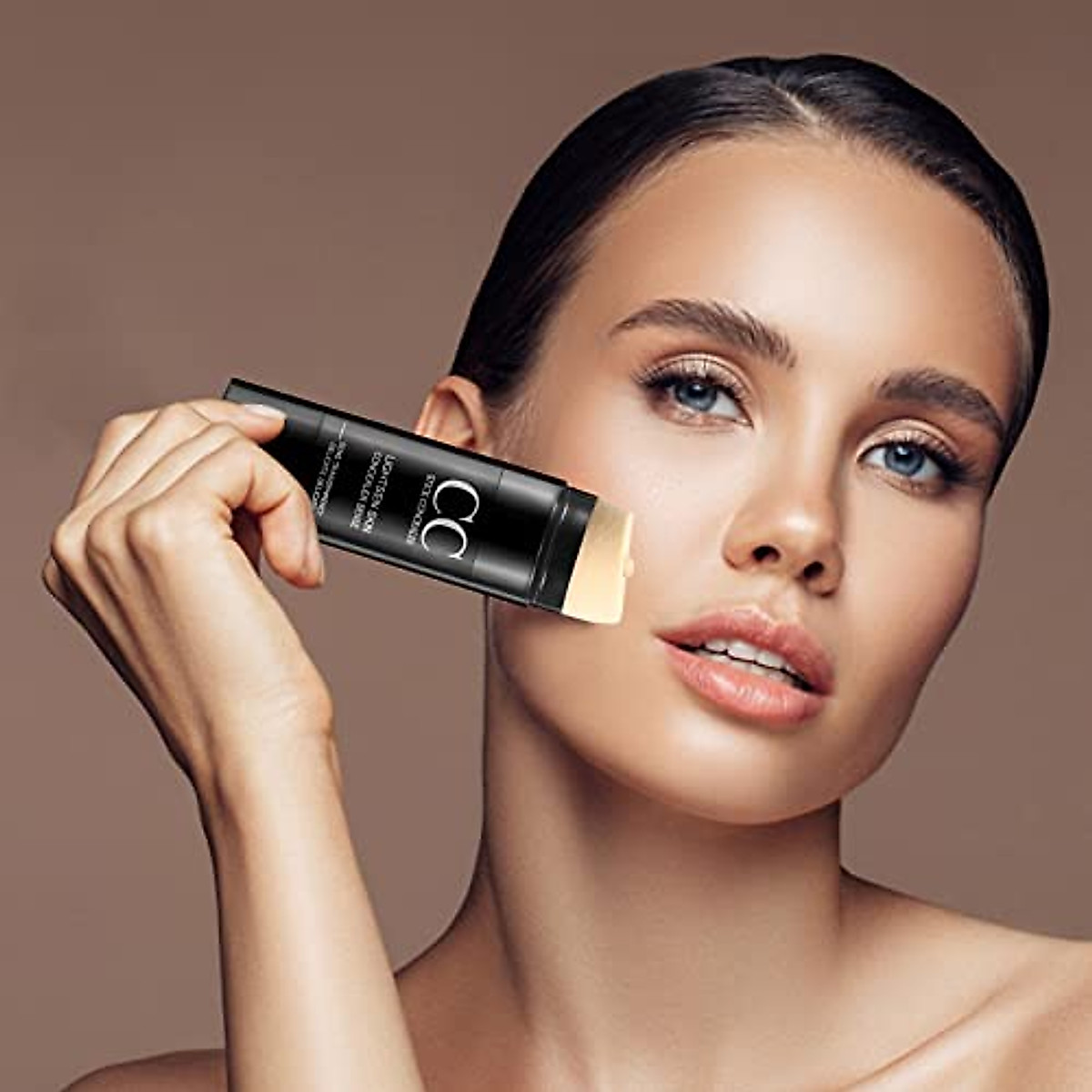 Boobeen Air Cushion CC Stick Moisturizing CC Cream Concealer Full Coverage Foundation Makeup Color Correcting Cream to Create Natural Makeup, Oil-Free