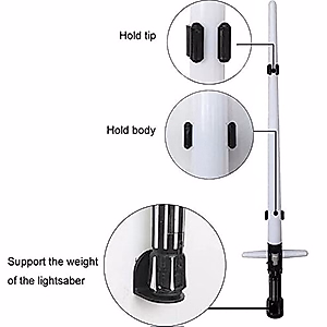 Pmsanzay Light Saber Wall Display Rack Light Saber Wall Mount Wall Rack Wall Holder - Easy to Install - Used in Both Commercial and Residential Settings - Hardware Included - No Lightsaber -2/PK