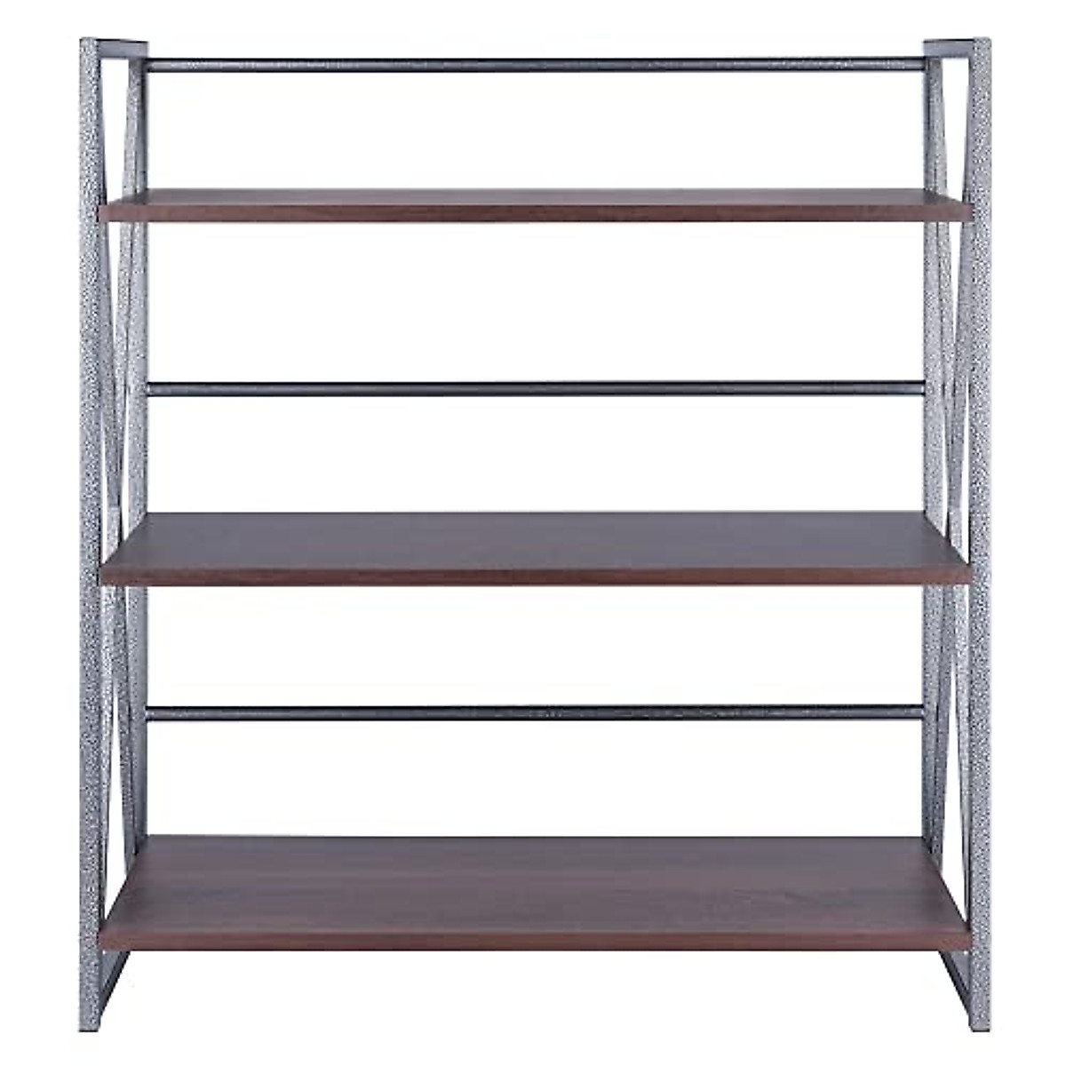 Winsome Wood Isa 3-Tier Shelf, Graphite and Walnut