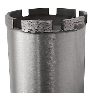 Lackmond SPL Series - Wet Cured Concrete Core Drill Bit - 2" Reinforced Concrete Hole Saw with Segmented Diamond Rim Configuration & 1 1/4"-7 Thread Arbor - 50020