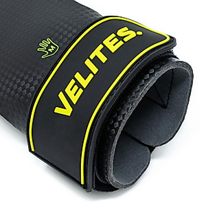 Velites Professional Athlete Hand Grips for Crosstraining or High-Intensity Training | QUAD CARBON Hand Grips for Men and Women Athletes (Large)