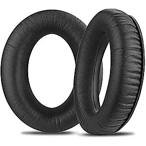 SOULWIT Ear Pads Cushions Replacement, Earpads for Kingston Headphones HyperX Cloud Revolver, Revolver S Gaming Headset (Model Number HX-HSCR-BK/NA & HX-HSCRS-GM/NA) - Black