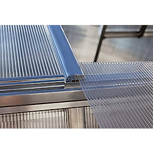 Palram - Canopia Bella Hobby Greenhouse, 8' x 8', Silver with Twin Wall Glazing