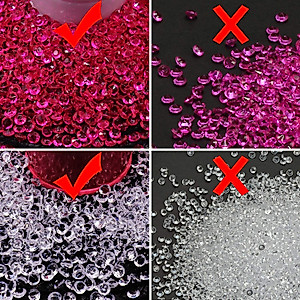 BIT.FLY 4.2mm 10000pcs Crystal Acrylic Diamond Vase Fillers for Table Scatter Wedding Event Party Decoration DIY Arts & Crafts Ice Rock Treasure Gems - Transparent