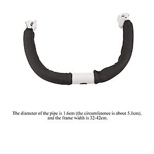 Handle Curve Design Adjustable Stroller for Dolls for Toddlers(Black)