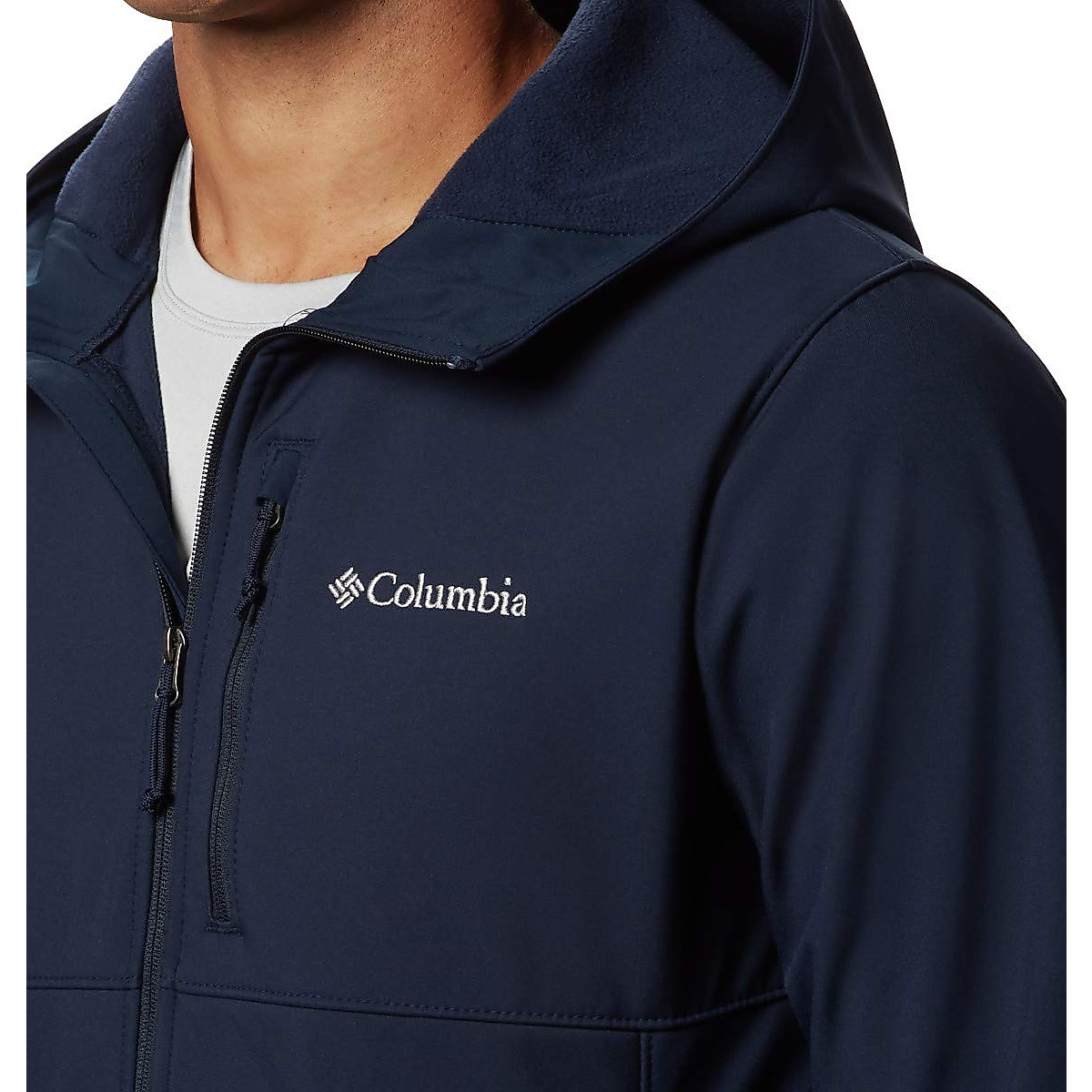 Columbia Men's Ascender Hooded Softshell Jacket, Collegiate Navy, X-Large