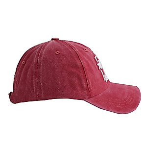 Funny Retirement Gifts for Men and Women, This Legend Has Retired Baseball Cap, Adjustable Embroidered Vintage Cotton Denim Hats for Dad, Mom, Grandma, Grandpa 3DRed