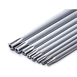 Sata 8-Piece Tamperproof Long Arm Torx Key Set with Precision-Formed Chamfered Tips, held in an Impact-Resistant Carrying Caddy - ST09701