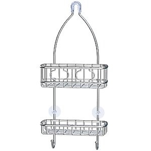 Simple Houseware Stainless Steel Bathroom Hanging Shower Head Caddy Organizer (22 x 10.2 x 4.2 inches)