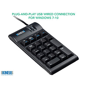 KINESIS USB Freestyle2 Numeric Keypad (PC), Dark gray