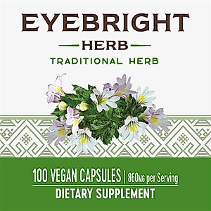 Nature's Way Eyebright Herb, 860 mg per Serving, 100 VCaps