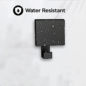 LaCasa Towel Hook, Matte Black Finish, Robe Coat Clothes Hangers Hook for Bathroom Entrance Hall Foyer Office Hotel (Matte Black)