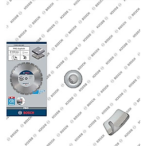 Bosch 2608603641 Diamond Cutting Disc for Asphalt, 0 V, Silver/Grey, 350 x 20 x 25.40 x 3.2 x 12 mm