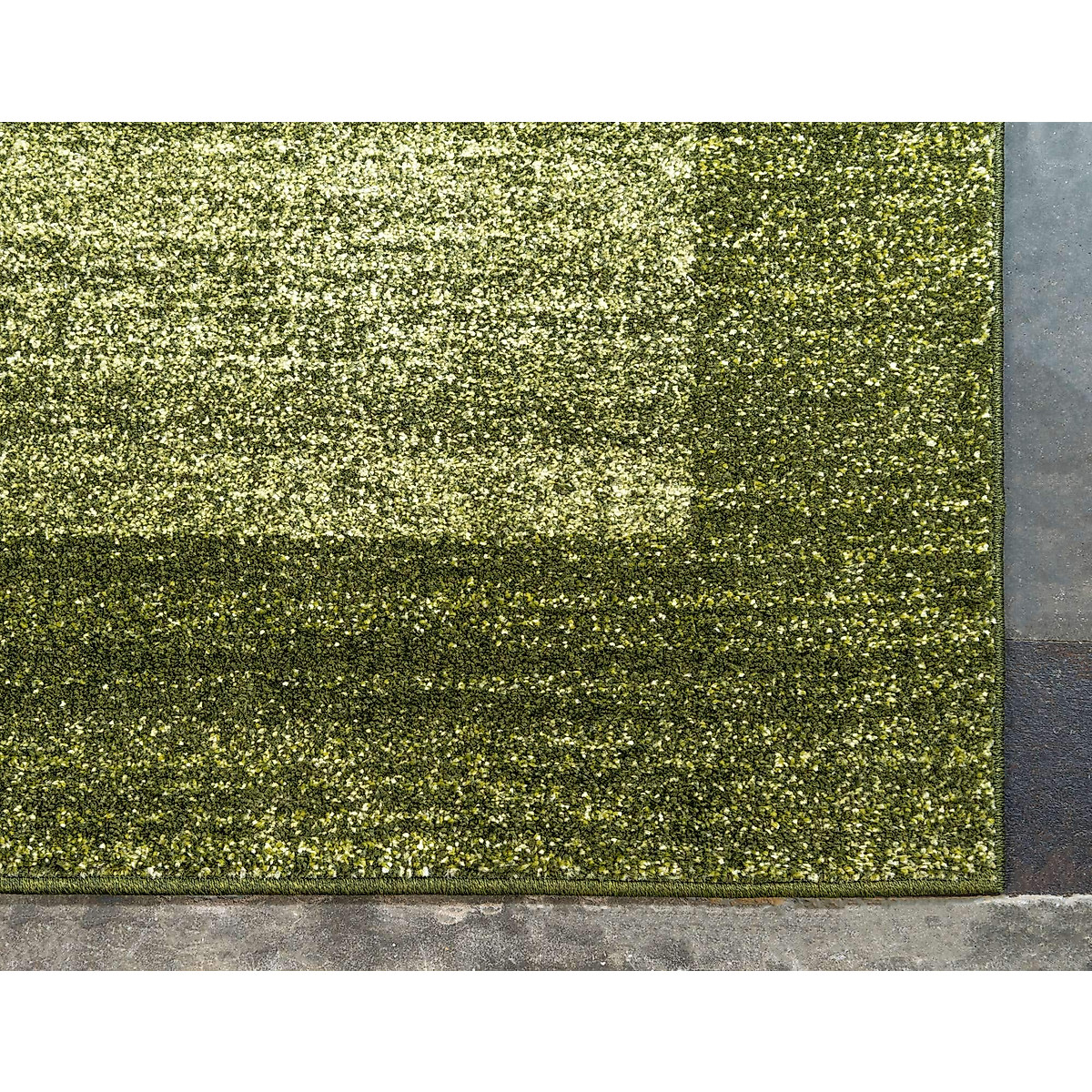 Unique Loom Del Mar Collection Area Rug - Abigail (5' 3" x 8' Rectangle, Light Green/ Ivory)