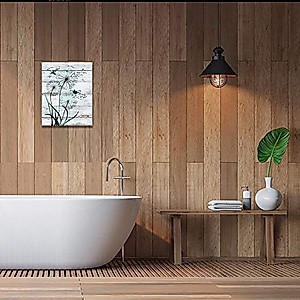 Visual Art Decor Abstract Teal Dragonfly with Dandelions Rustic Wood Texture Background Canvas Wall Art Prints Gallery Wrapped Picture Ready to Hang for Home Office Bedroom Living Room Wall Decoration