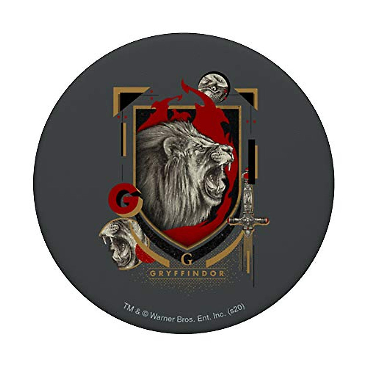 Harry Potter Gryffindor Magicial Mischief Level Up Crest PopSockets Swappable PopGrip