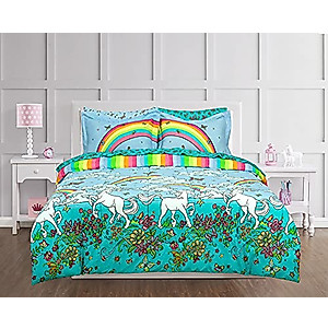 Kidz Mix Rainbow Unicorn Bed in a Bag, Full