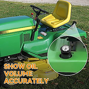 Fuel Gauge Gas Cap 9" fit for John Deere 316 318 322 420 AM39206 AM143248 Dixie Chopper 40222 Murray 091349 Exmark Toro 1-303284 1-513508 1-543365 Honda 300 series tractors