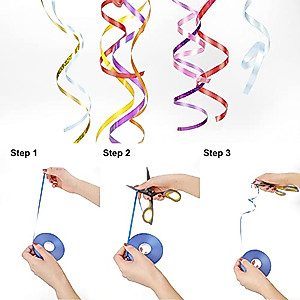 WELTOKE 27 Rolls Curling Ribbon Balloon String Roll Gift Wrapping Ribbon for Wrapping, Crafting, Wedding, Party, Festival, Florist Flower(1/5 " Wide / 27 Colors)