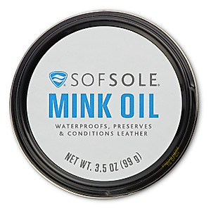 Sof Sole Mink Oil for Conditioning and Waterproofing Leather, 3.5-Ounce, Limited Edition