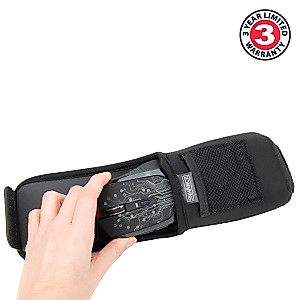 ENHANCE Universal Gaming Mouse Travel Case with Carabiner Clip & Accessory Pouch for Logitech G602 , SteelSeries Rival 600 , Razer DeathAdder & More eSports Wired and Wireless Mice - Black