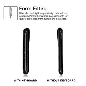 Fintie Keyboard Case for Samsung Galaxy Tab E 8.0 (Model SM-T378/T375/T377), Slim Lightweight Stand Cover with Magnetically Detachable Bluetooth Keyboard, Black