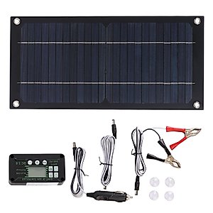 600W Solar Panel Kit, Monocrystalline Solar Panel with 100A Charge Controller, Extension Cable, for Outdoor RV Camper Caravan Boat Trailer Off Grid System