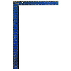 IRWIN Tools Framing Square, Hi-Contrast Aluminum, 16-Inch by 24-Inch (1794447) , Blue