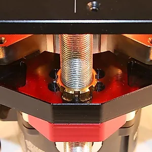 JessEm Mast-R-Lift II 02120 Router Lift, 9-1/4-Inch by 11-3/4-Inch,Black/Red