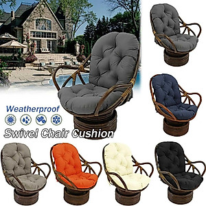 FUYAO Swivel Rocker Chair Cushion, Soft Thicken Washable Rocker Cushions Replacement for Outdoor/Indoor Recliner Rattan Folding Chair Garden Patio Mat