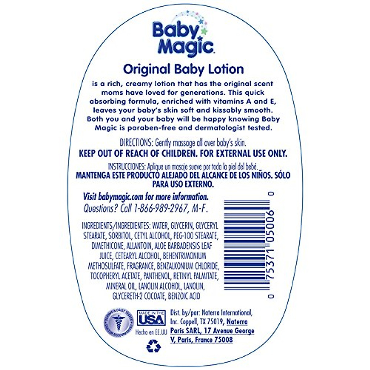 Baby Magic Gentle Baby Lotion Original Baby Scent 16.5 oz.