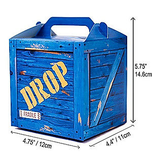 Game Party Military Supply Loot Drop Box Party Favors - 24-Pack. Party Decoration and Gift Bags, Gaming Themed Birthday Activities and Party Supplies