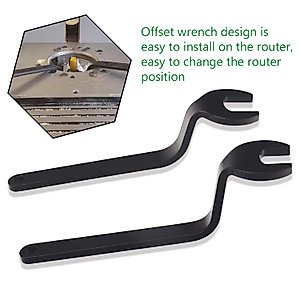MWEDP RA1152 Offset Wrenches Compatible with Bosch 1613, 1619EVS, 1613EVS for Router Bit-Changing Router -16mm & 24mm