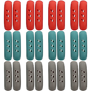 UPKOCH 24pcs Hot Handle Holder Silicone Assist Pan Handle Sleeve Pot Holders Heat-Resistant Cast Iron Skillets Handles Grip Covers for Skillets Frying Pans Casserole Gray Red and Green