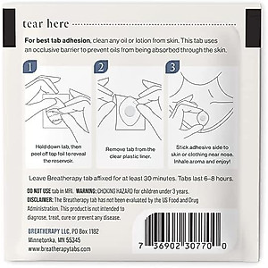 Breatherapy Be Well Kit - Pure Essential Oil Aromatherapy InhalationTabs, 8-Pack (2 Each: Wellness, Allay, Soothe, Sleep)